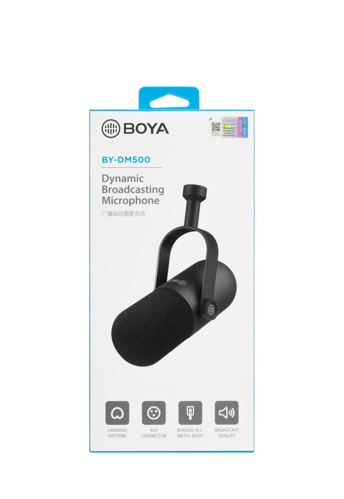 Boya DM500,Cardioid Dynamic Broadcasting Microphone