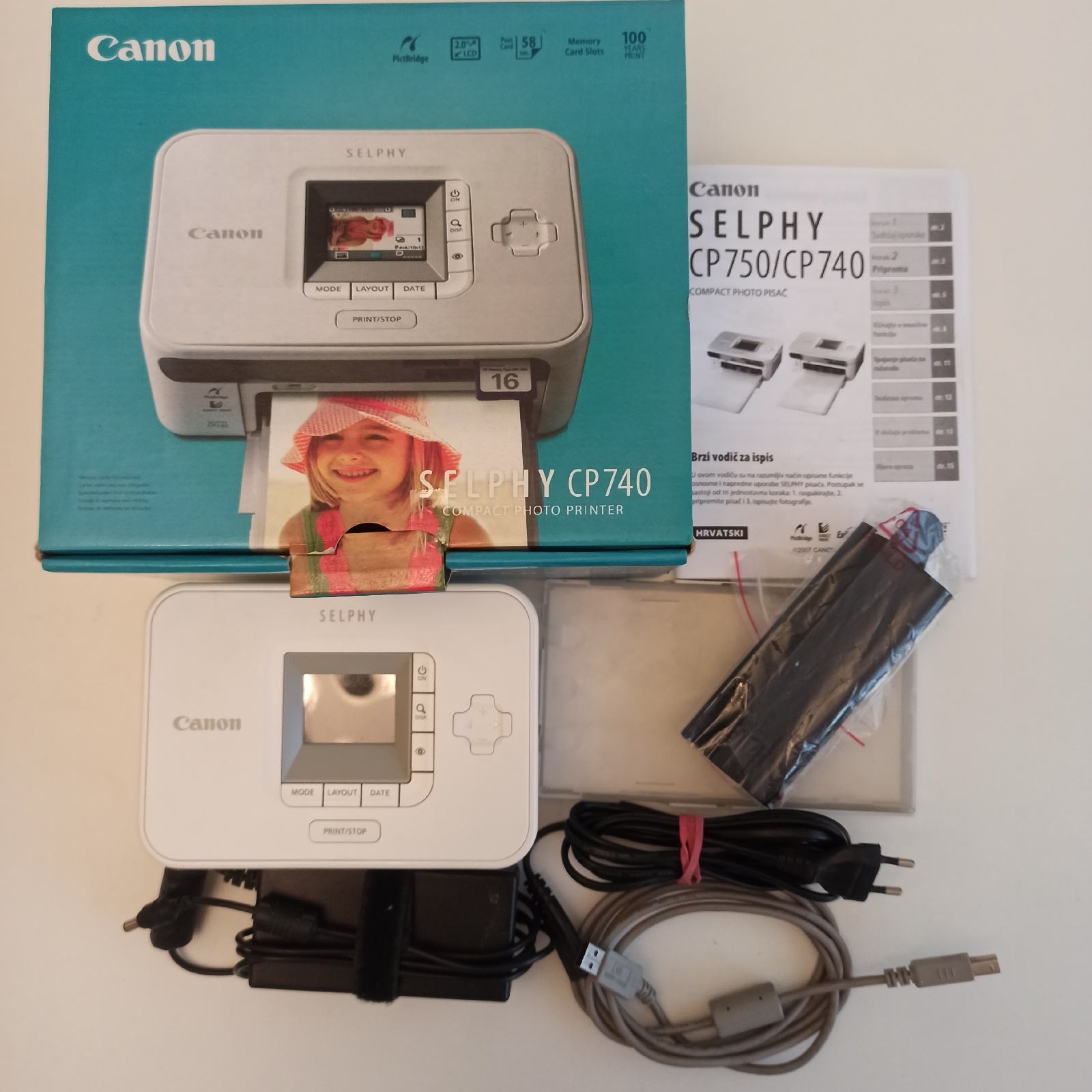 Canon Selphy CP740 foto printer 10x15 cm
