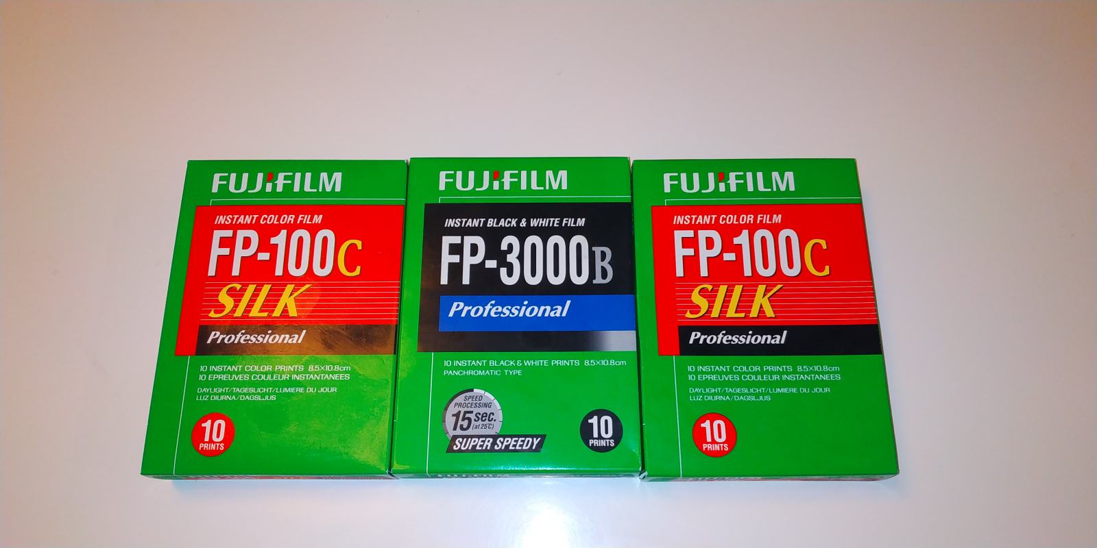FUJIFILM FP-3000B (prodano) i FP 100C SILK peel-apart instant film