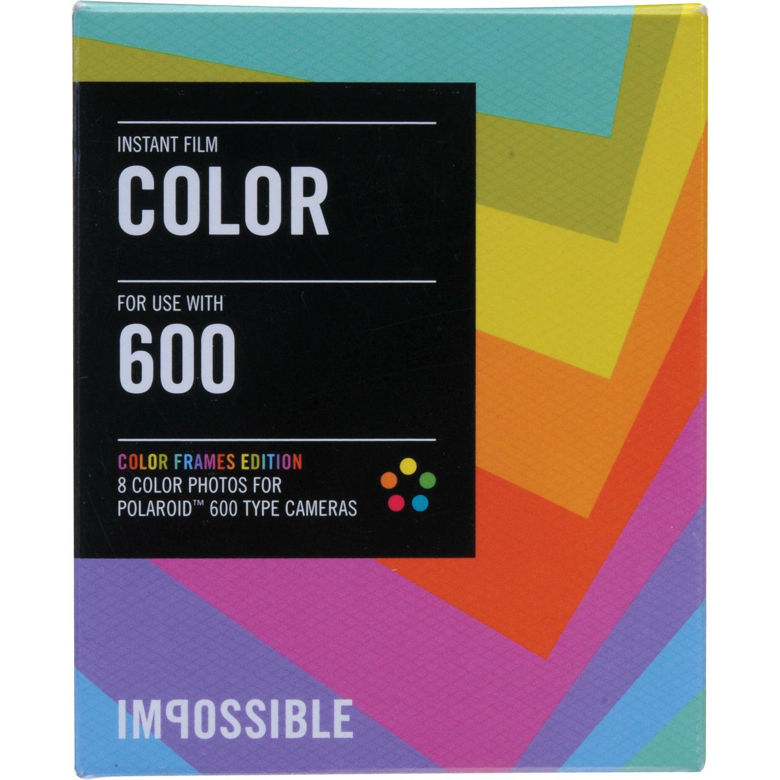 Impossible Instant Color Film with Color Frames for Polaroid 600