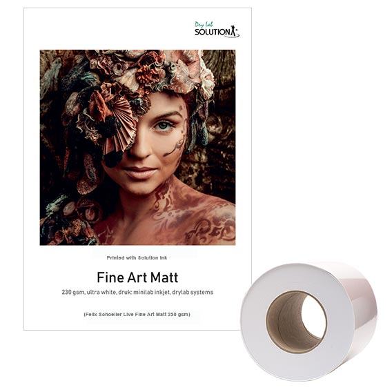 PAPIR DRY LAB 15.2cm x 60met. 230gr. FINE ART MATT 2/1