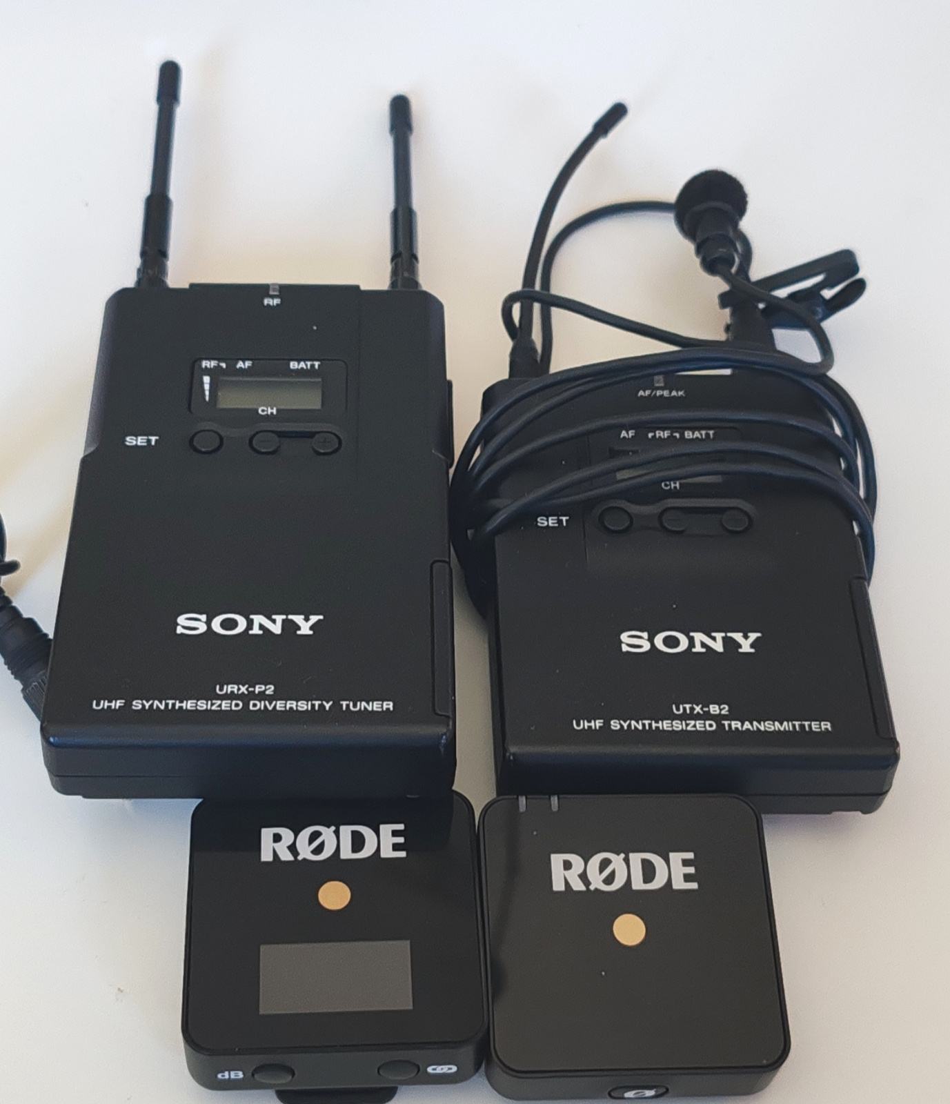 Sony wireless set i Rode go