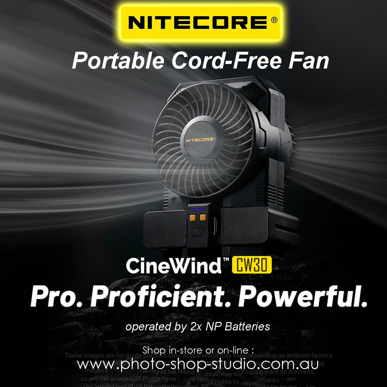 Ventilator NITCORE CineWind CW30 (2023.) Foto / video ventilator