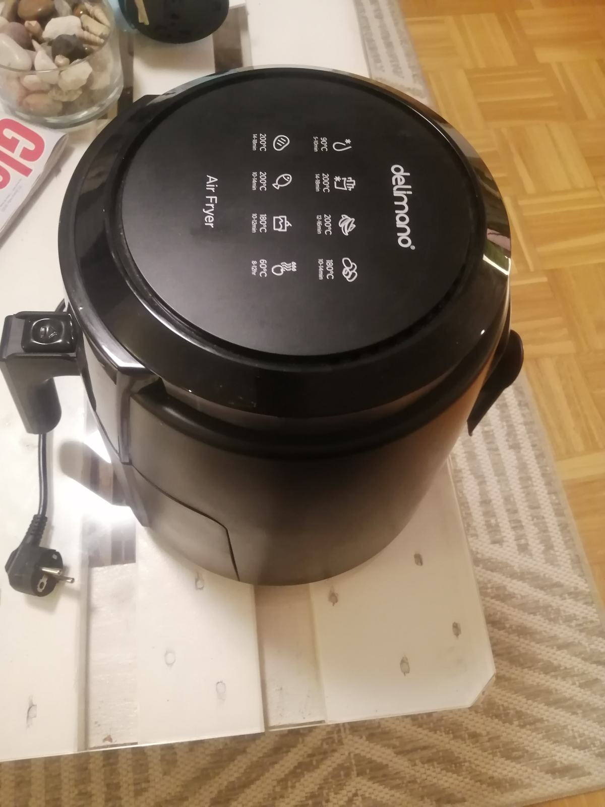 Delimano friteza na vruči zrak Air fryer Deluxe noir