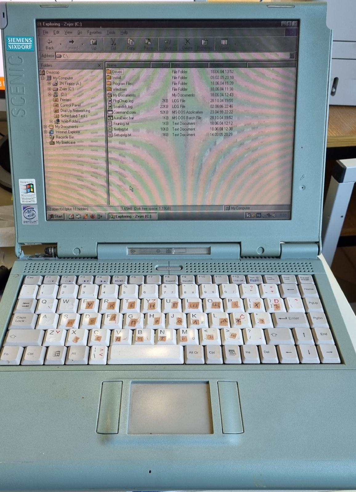 Siemens laptop vintage