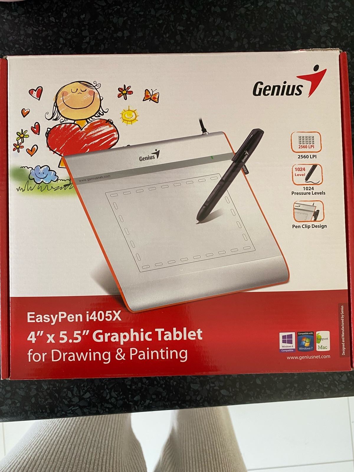 Grafički tablet Genius NOVO easypen i405x USB 4″x5.5″ radne površine