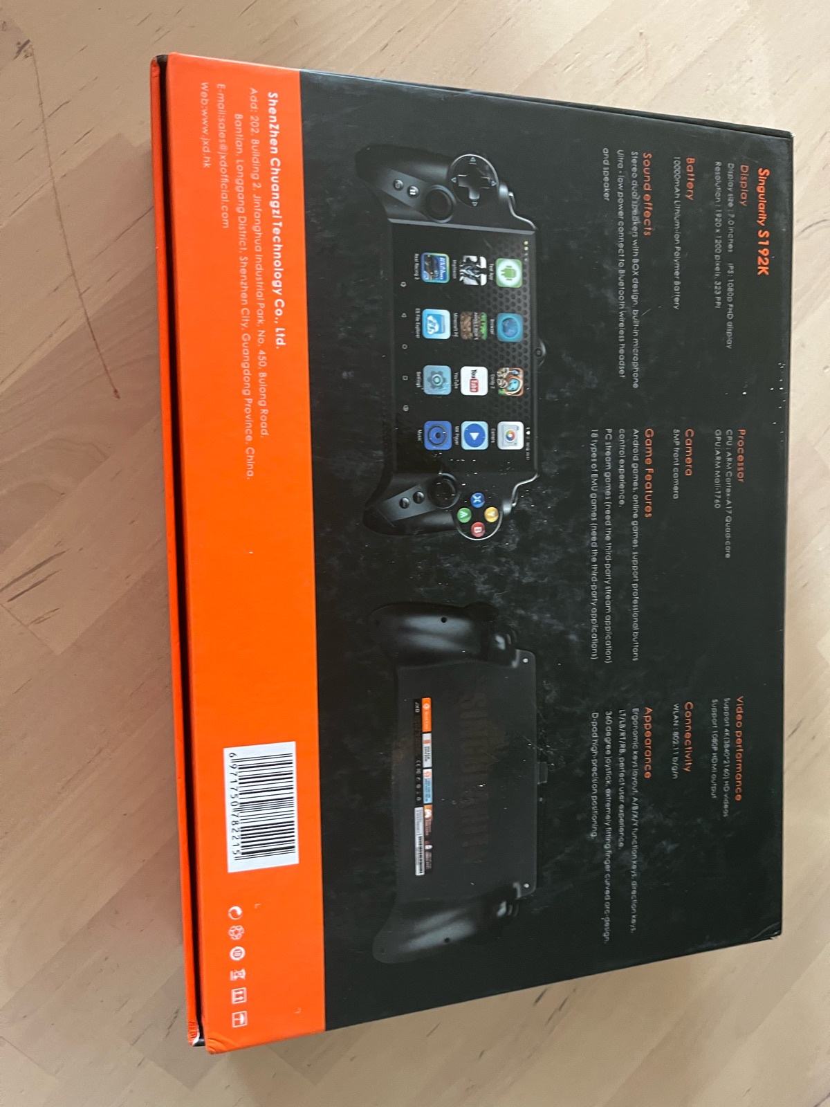 JXD Singularity S 192K gaming console android