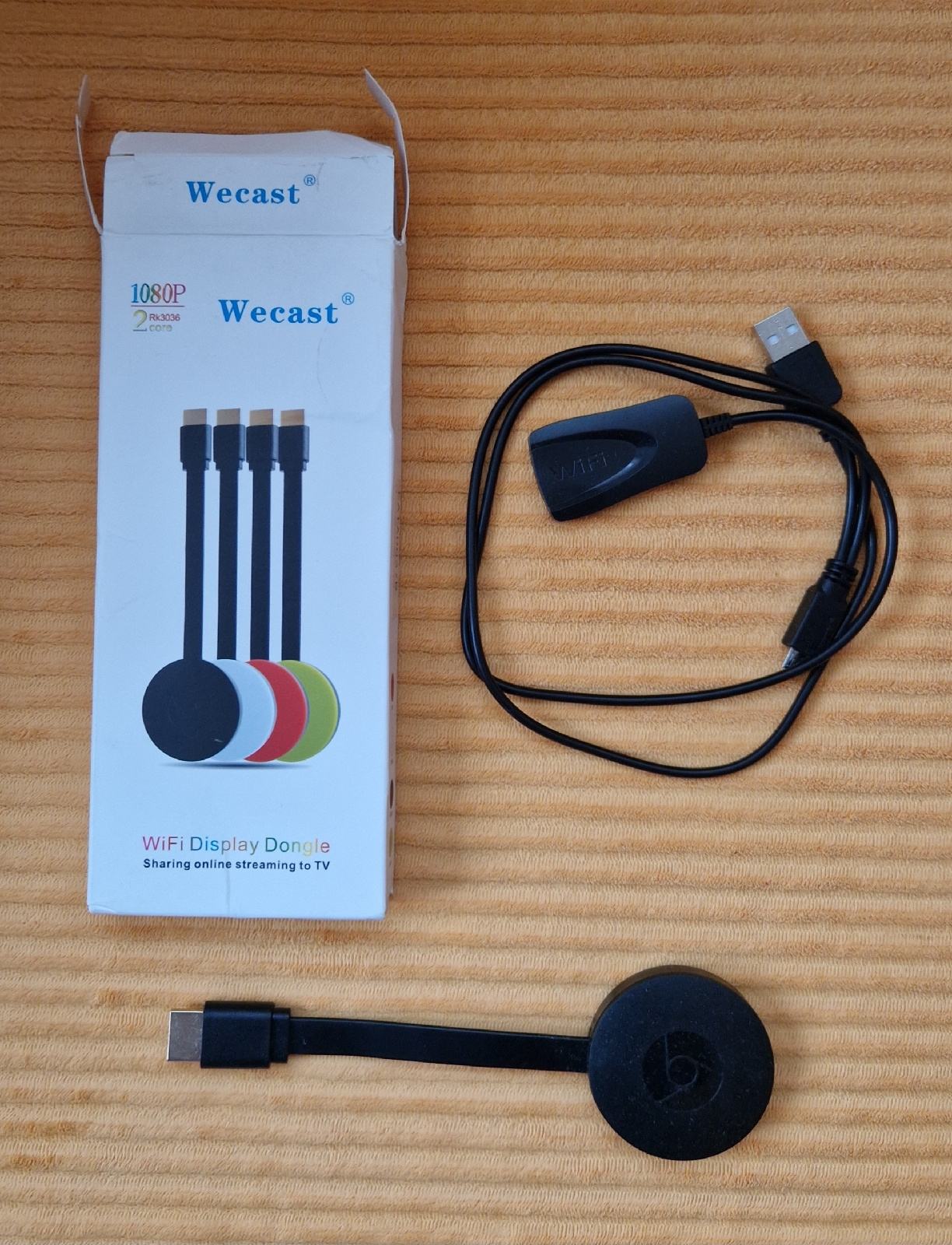 WeCast (a la chromecast) wifi Display Dongle
