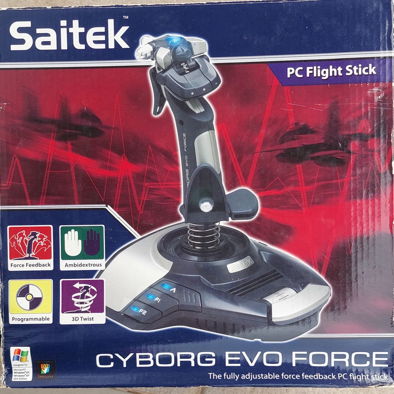 Joystick Saitek cyber evo force sa vibrirajućom palicom.