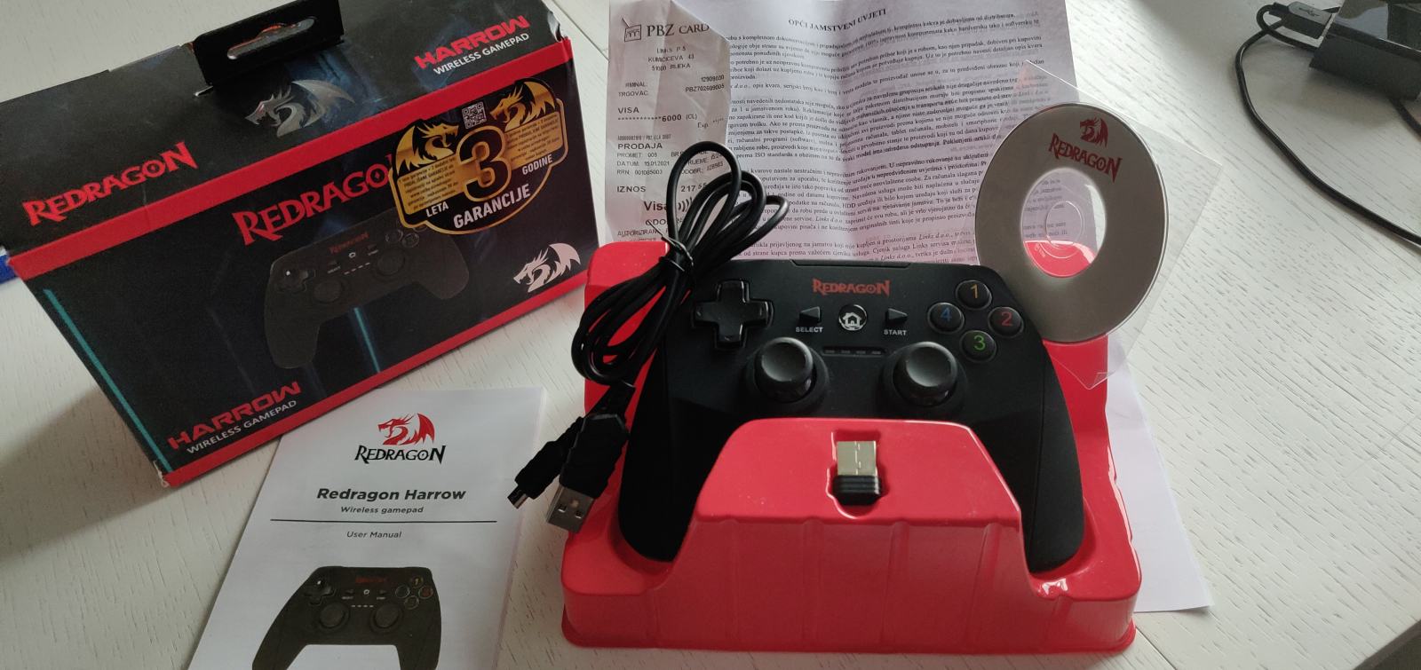 Reddragon wireless gamepad