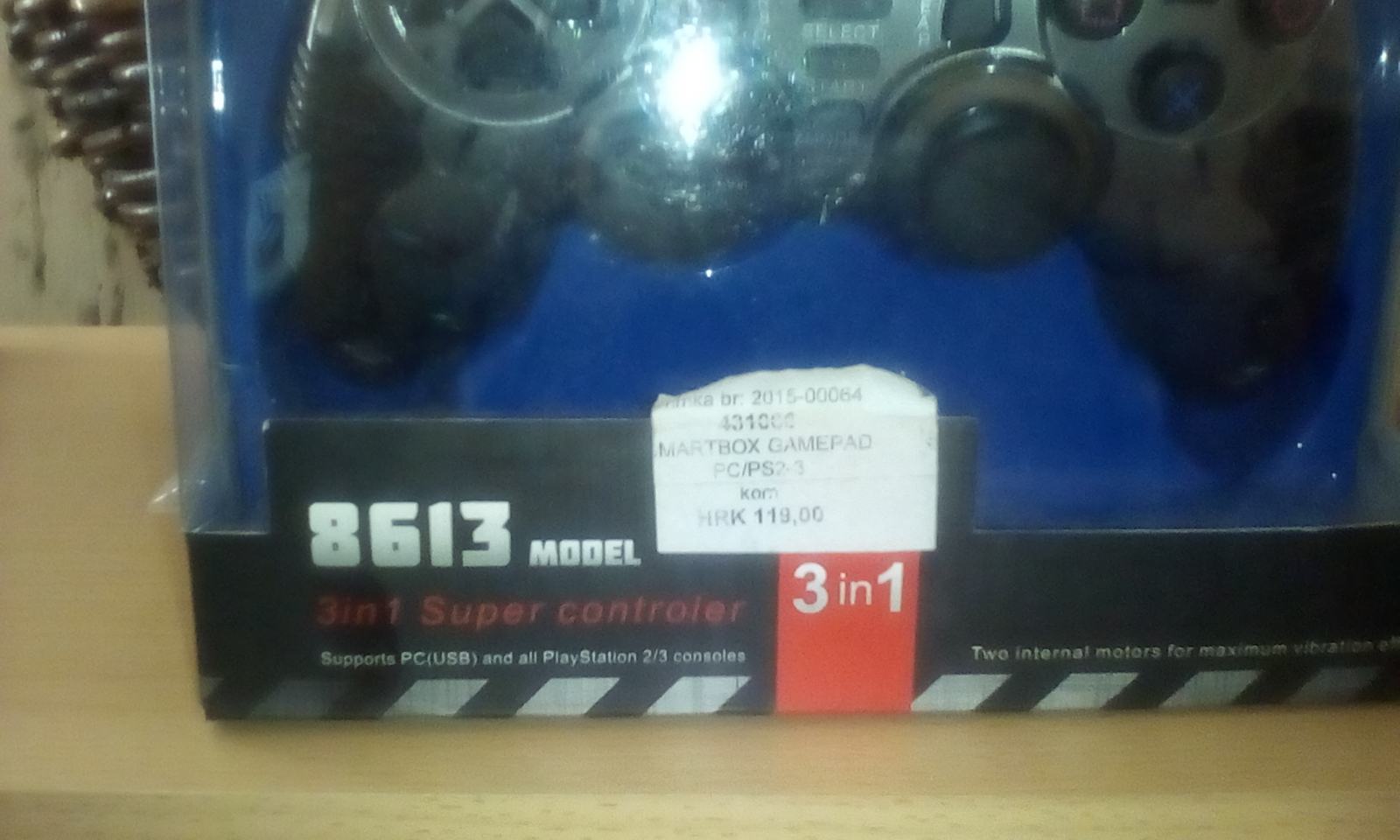 SMARTBOX7GAMEPAD PC/PS2-3 3U1 SUPER CONTROLER MODEL 8613