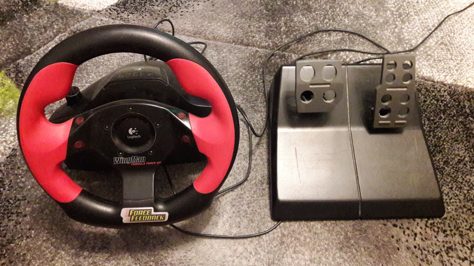 Volan i pedale Logitech WingMan formula force GP iznimno sacuvan