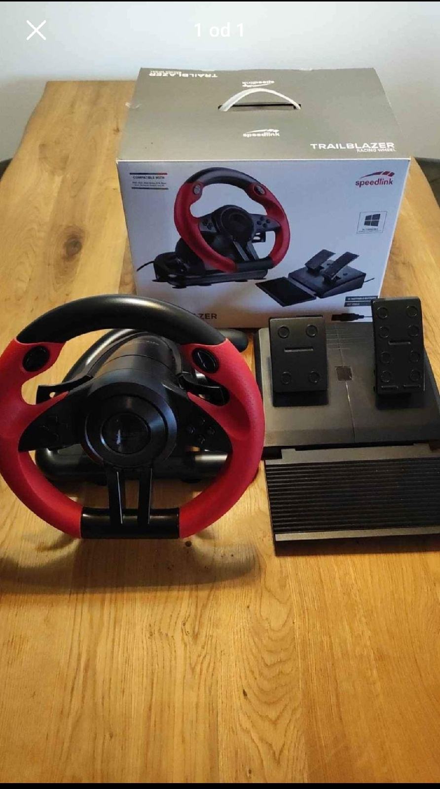 Volan Speedlink Trailblazer Racing Wheel – PC/PS4/Xbox One/PS3, crni