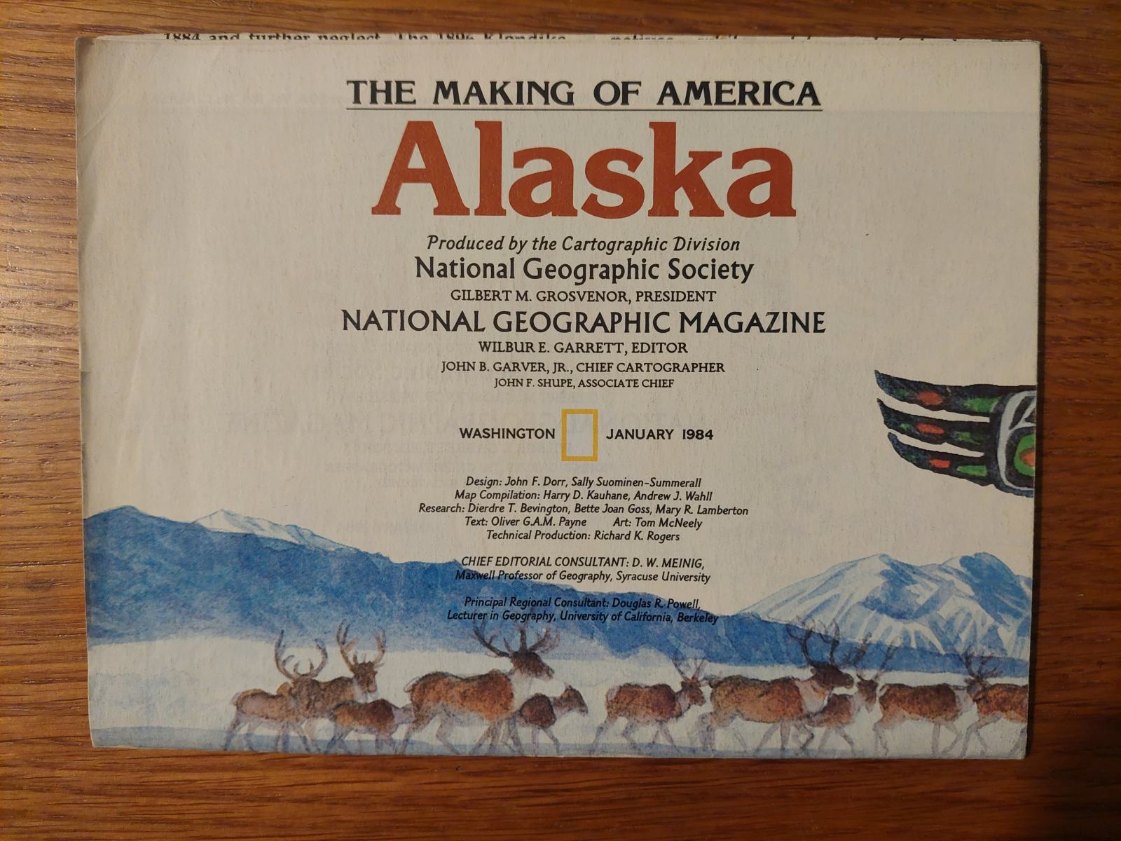 ALASKA - National Geographic Magazine / Washington D.C. , 1984.