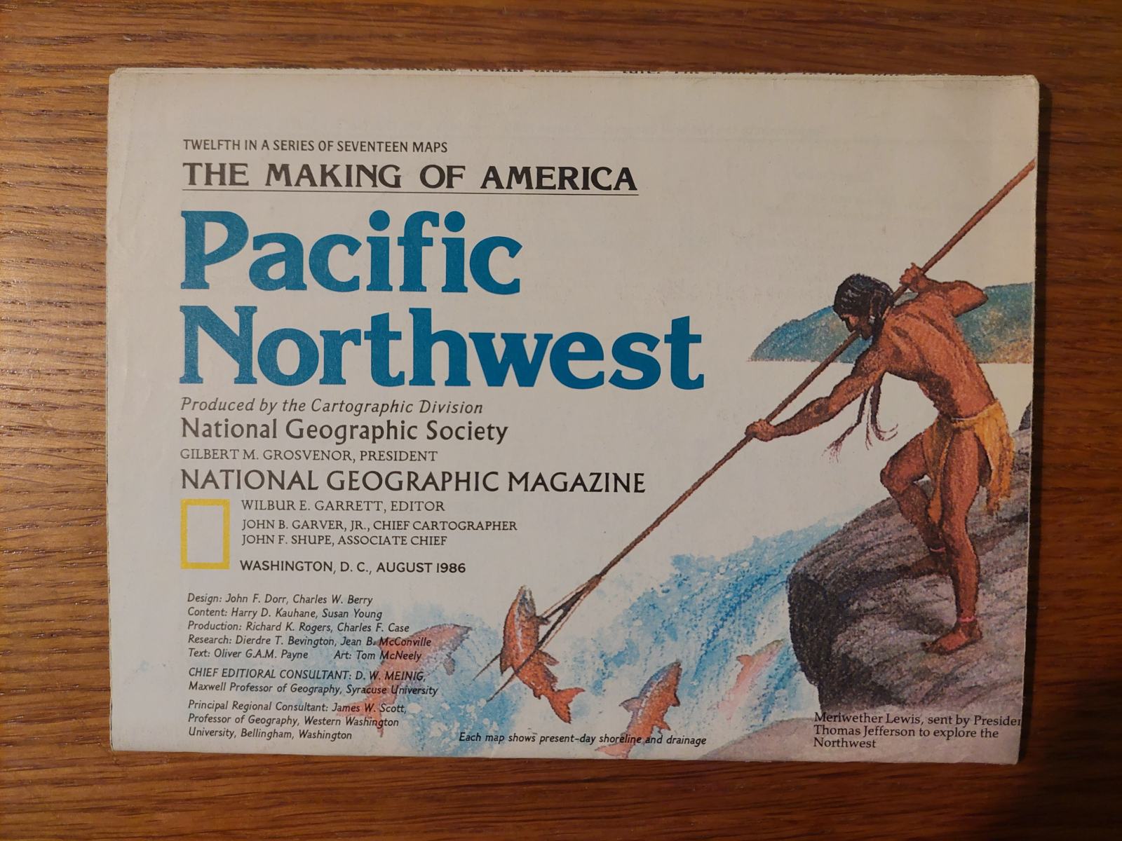 PACIFIC Northwest-National Geographic Magazine/Washington D.C. , 1986.