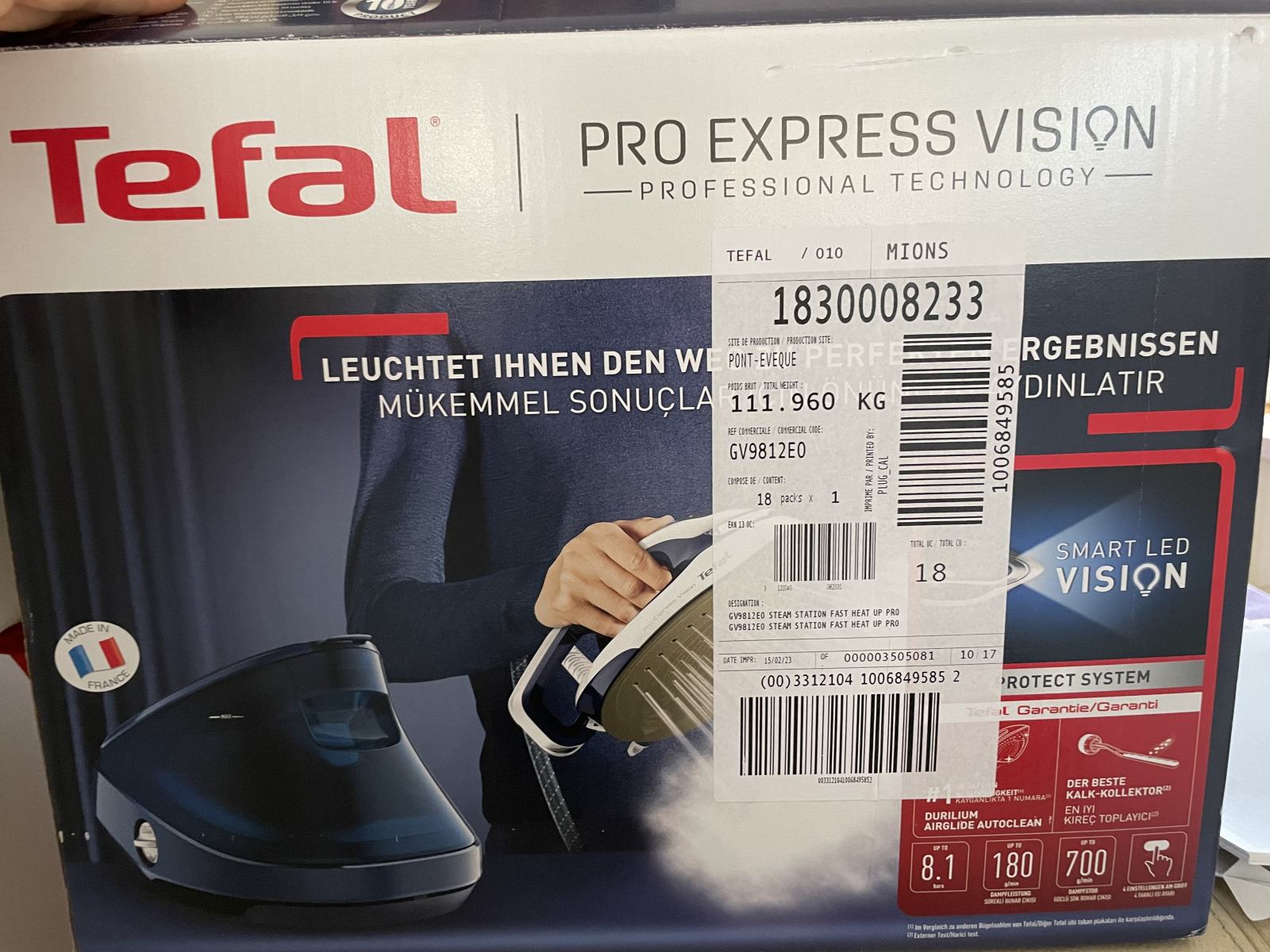 Parna postaja Tefal GV9812