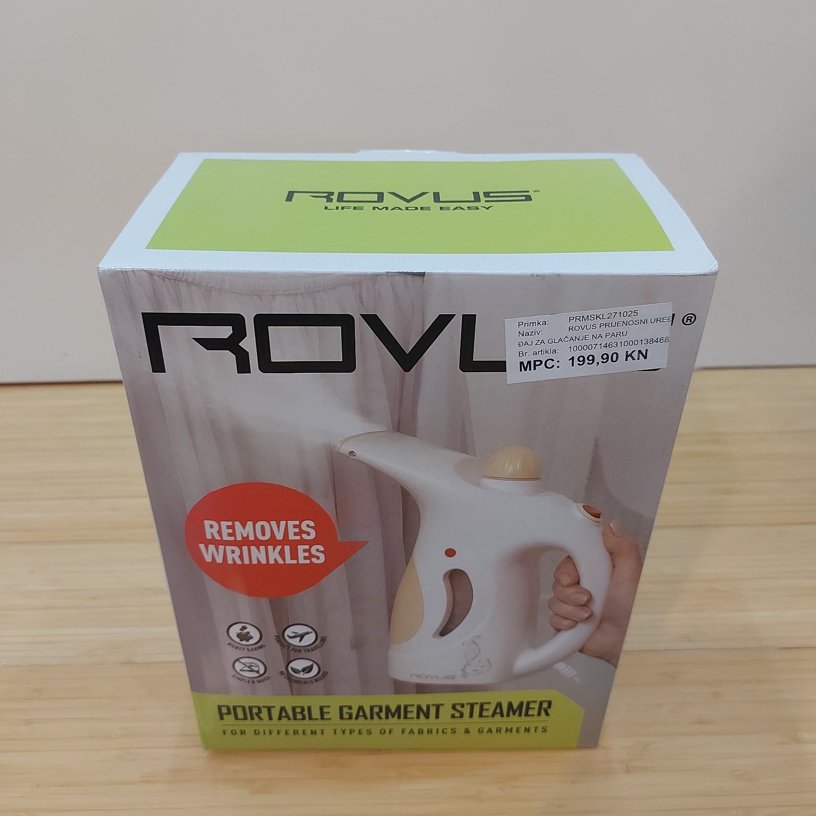 Rovus prenosiva pegla na paru - NOVO, ZAPAKIRANO!