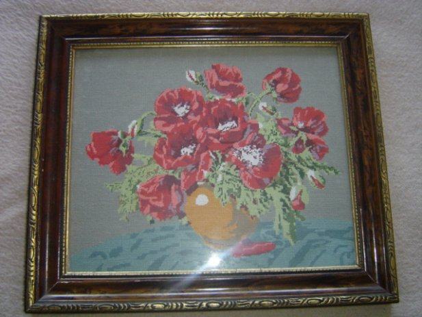 goblen VAZA S MAKOVIMA