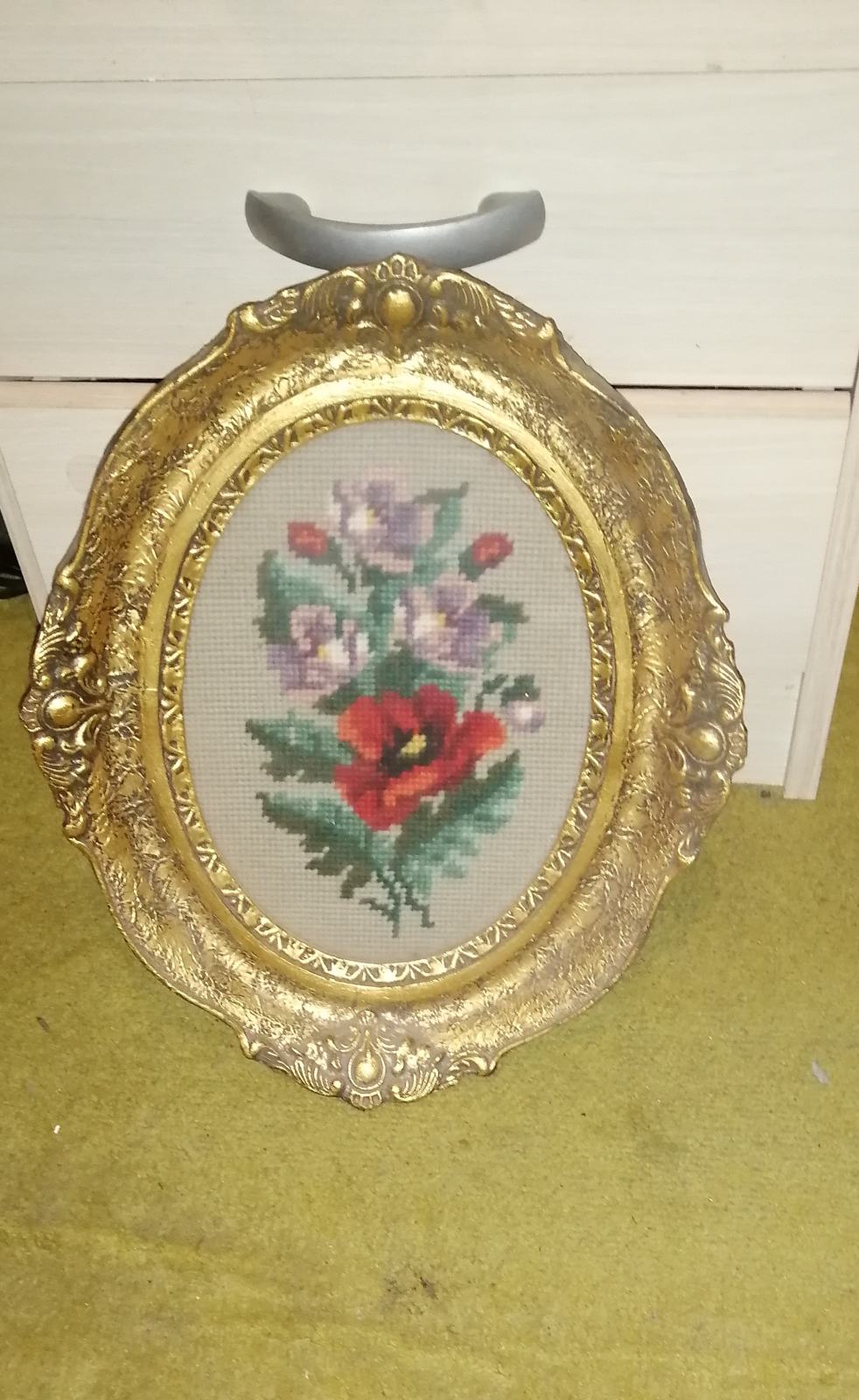 Stari ocuvani Vilerov Goblen (platno i okvir) 3.