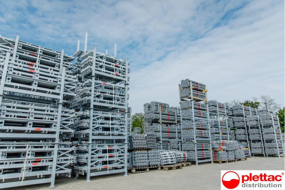 Skela, Građevinske modularne skele 500m2, čelične platforme ZAVARENE