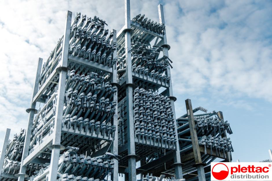 Skela, Građevinske modularne skele colovne 1000m2, zavarene platforme