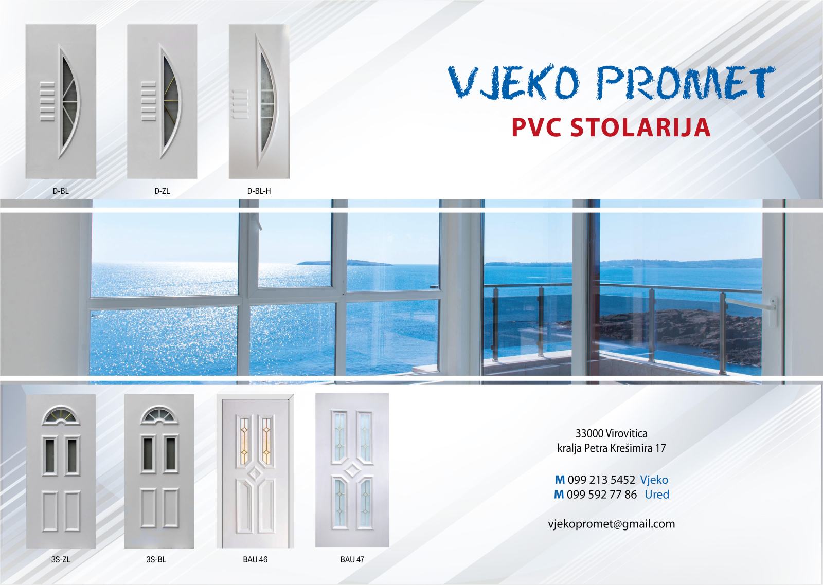 CJENIK - Decco poljski profil, 6 komora, 2 brtve