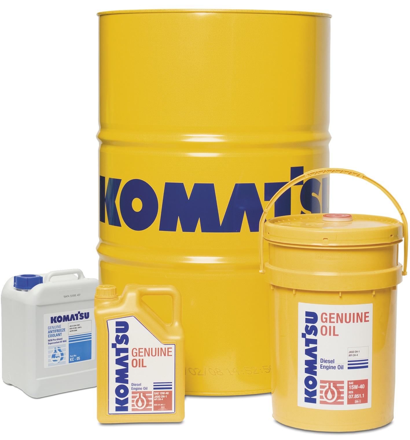 Komatsu original hidraulično ulje hidrol HO46 - ispouka odmah