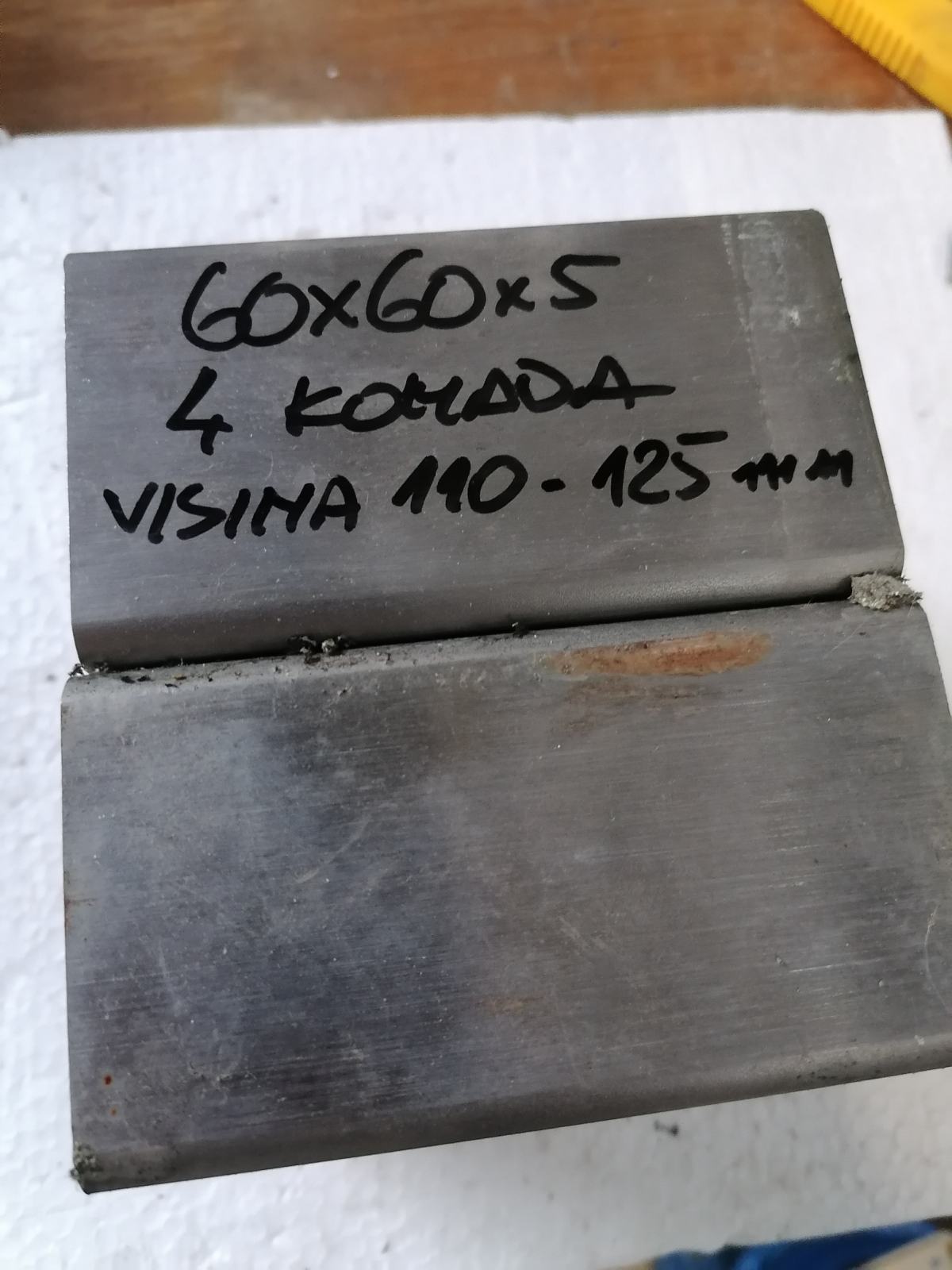 Inox kvadratne cijevi 60 ×60 ×5