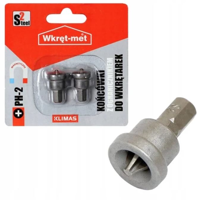 KLIMAS bit PH2-S2 s graničnikom dubine za gipsane ploče-2kom