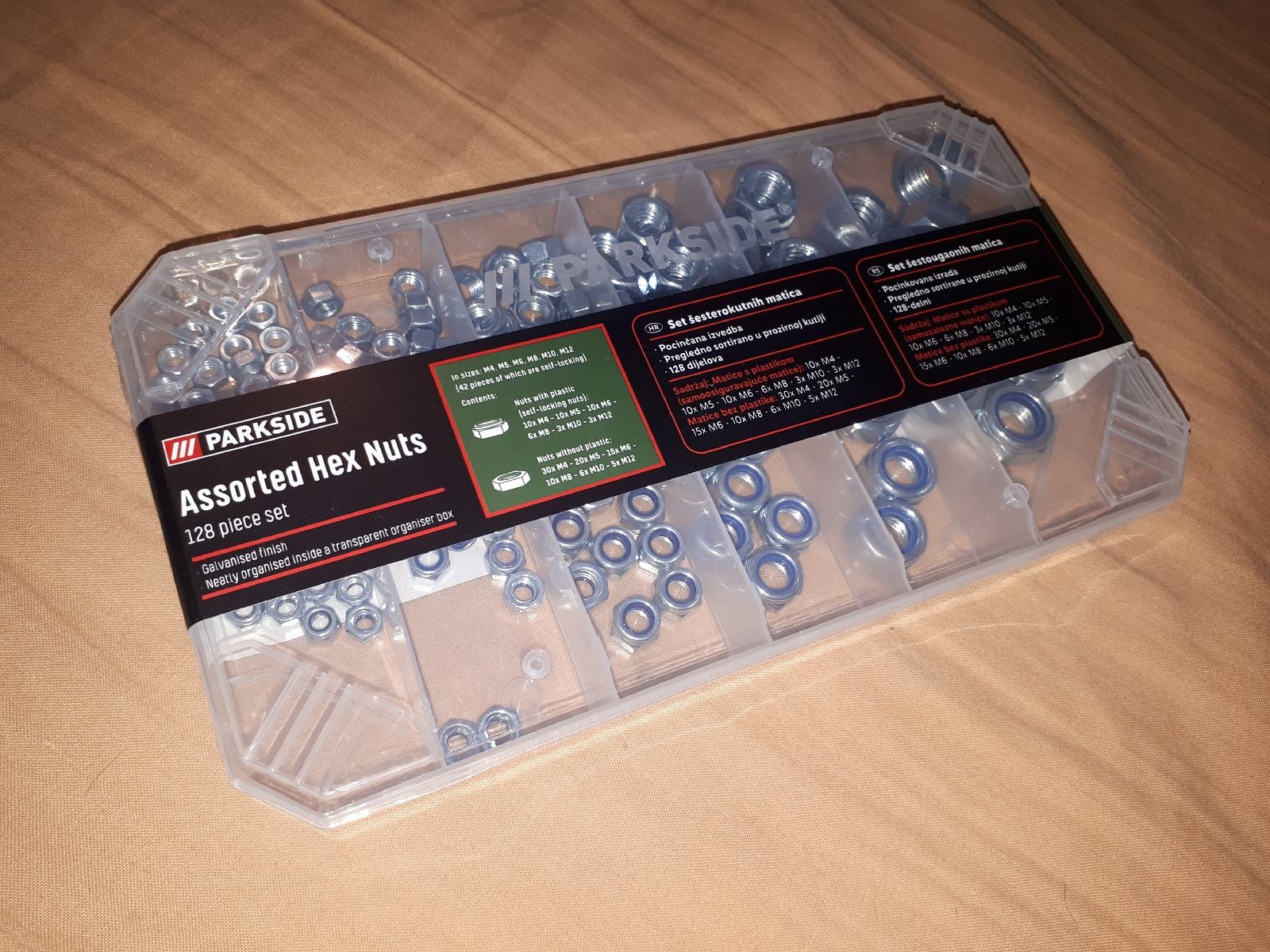 Kutija set matica veličina od M4 do M12, novo