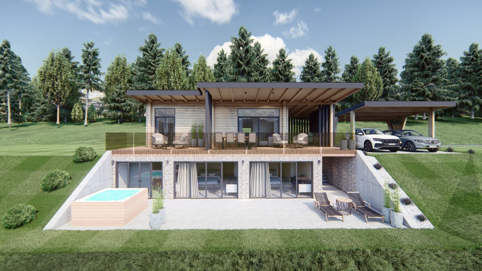 MONTAŽNE KUČE- BLOCKHAUS DRVENE KUČE-MODERNE DRVENE KUČE