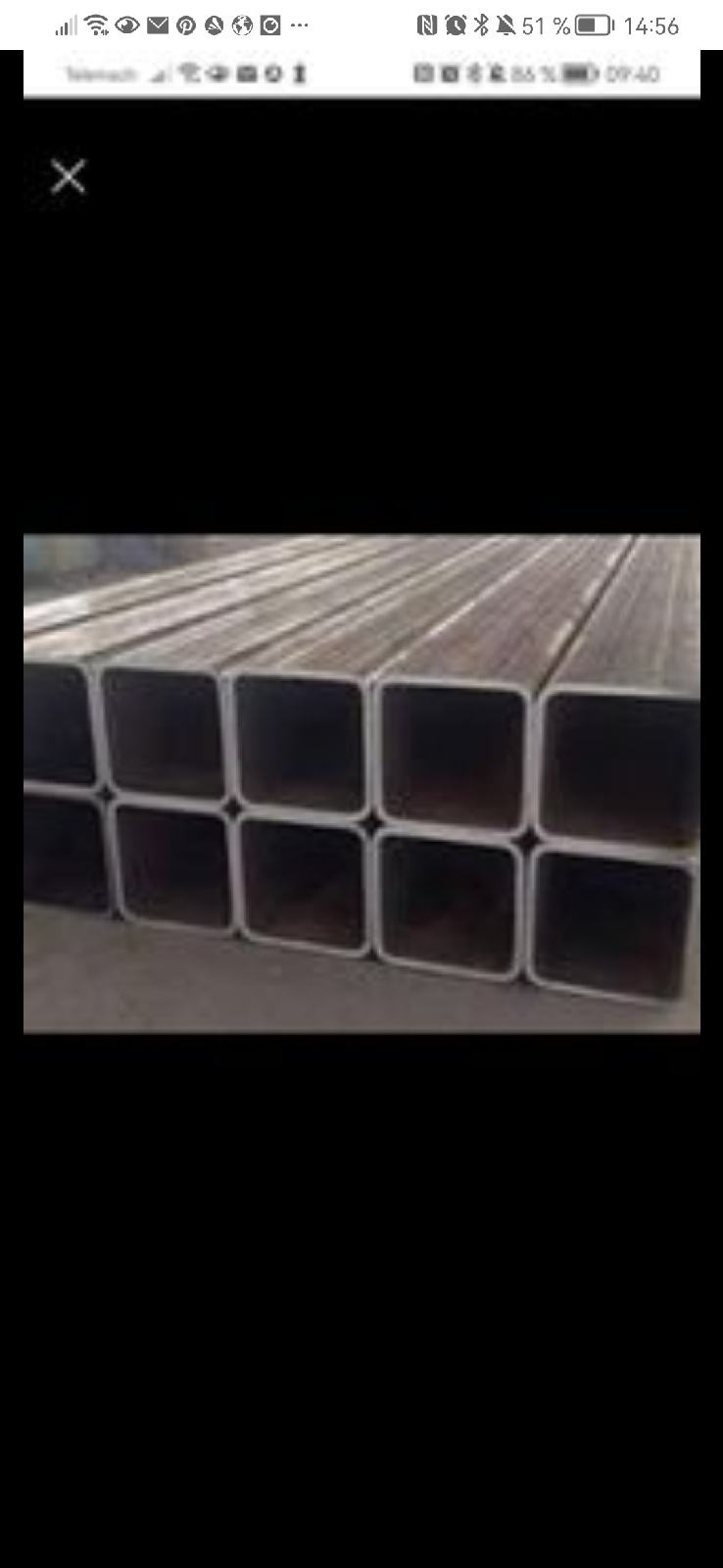 Prodajem nove crne čelične kvadratne i pravokutne cijevi