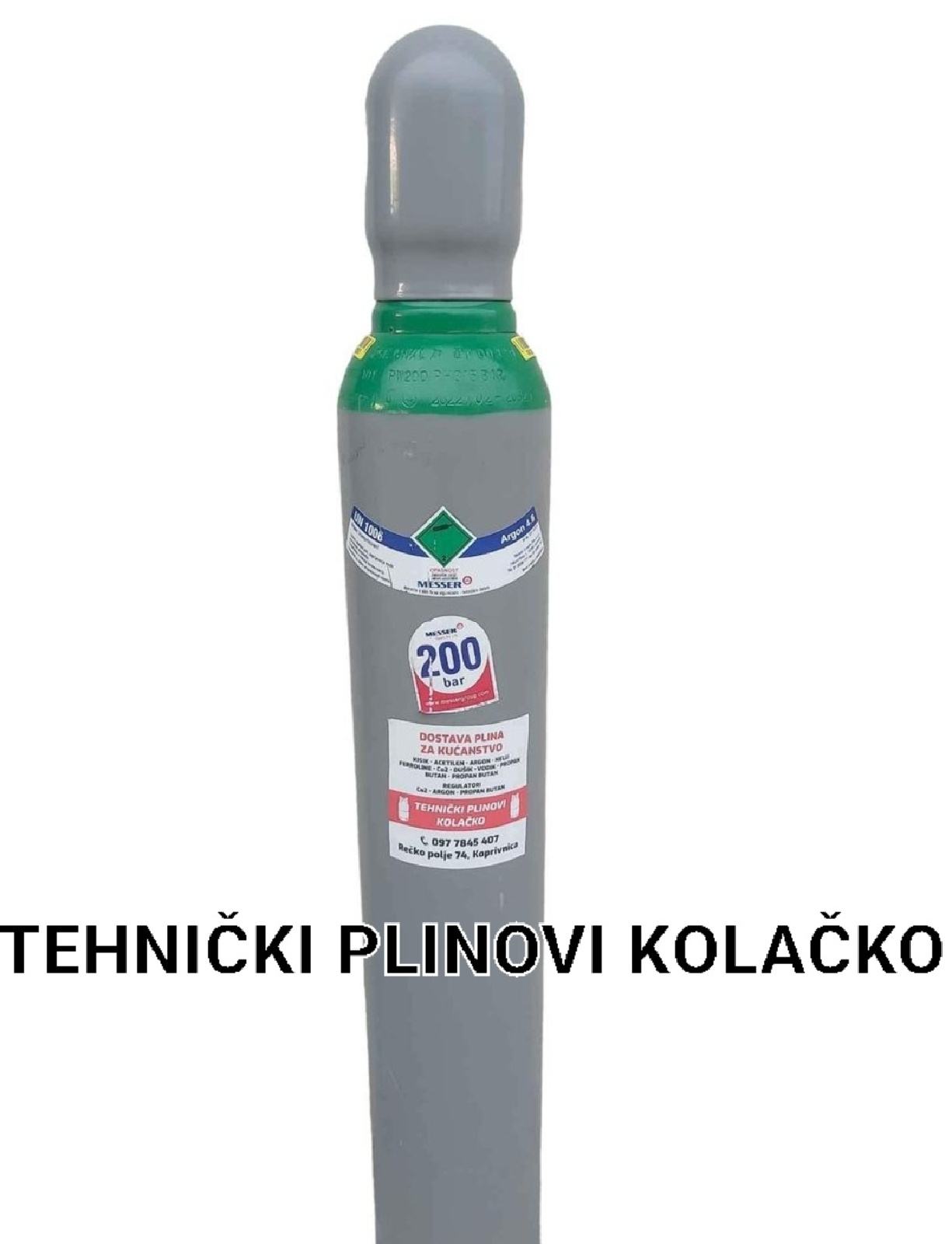 Puna nova boca argon , ferroline c18 co2+ar,dušik 10l 200 bara Messer