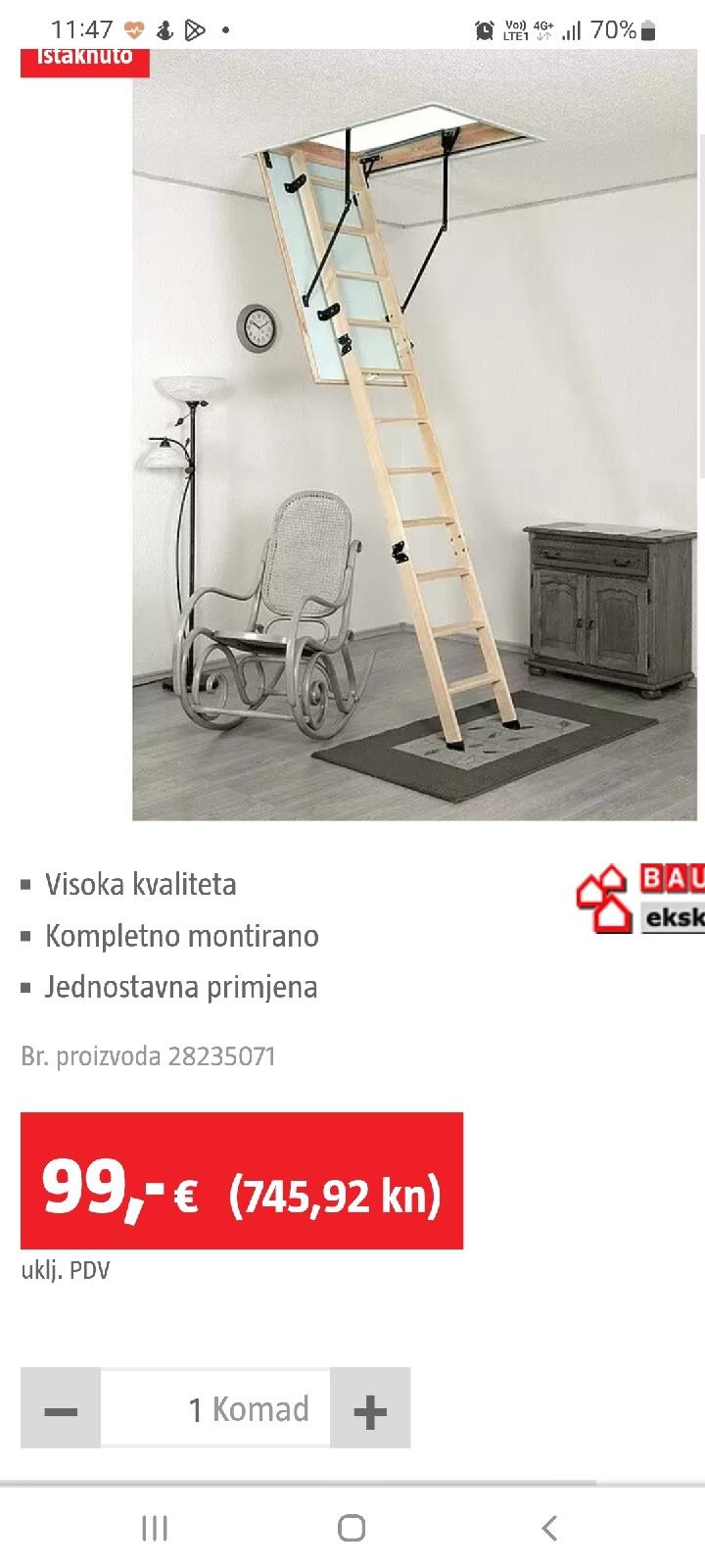 tavanske stepenice ,ljestve