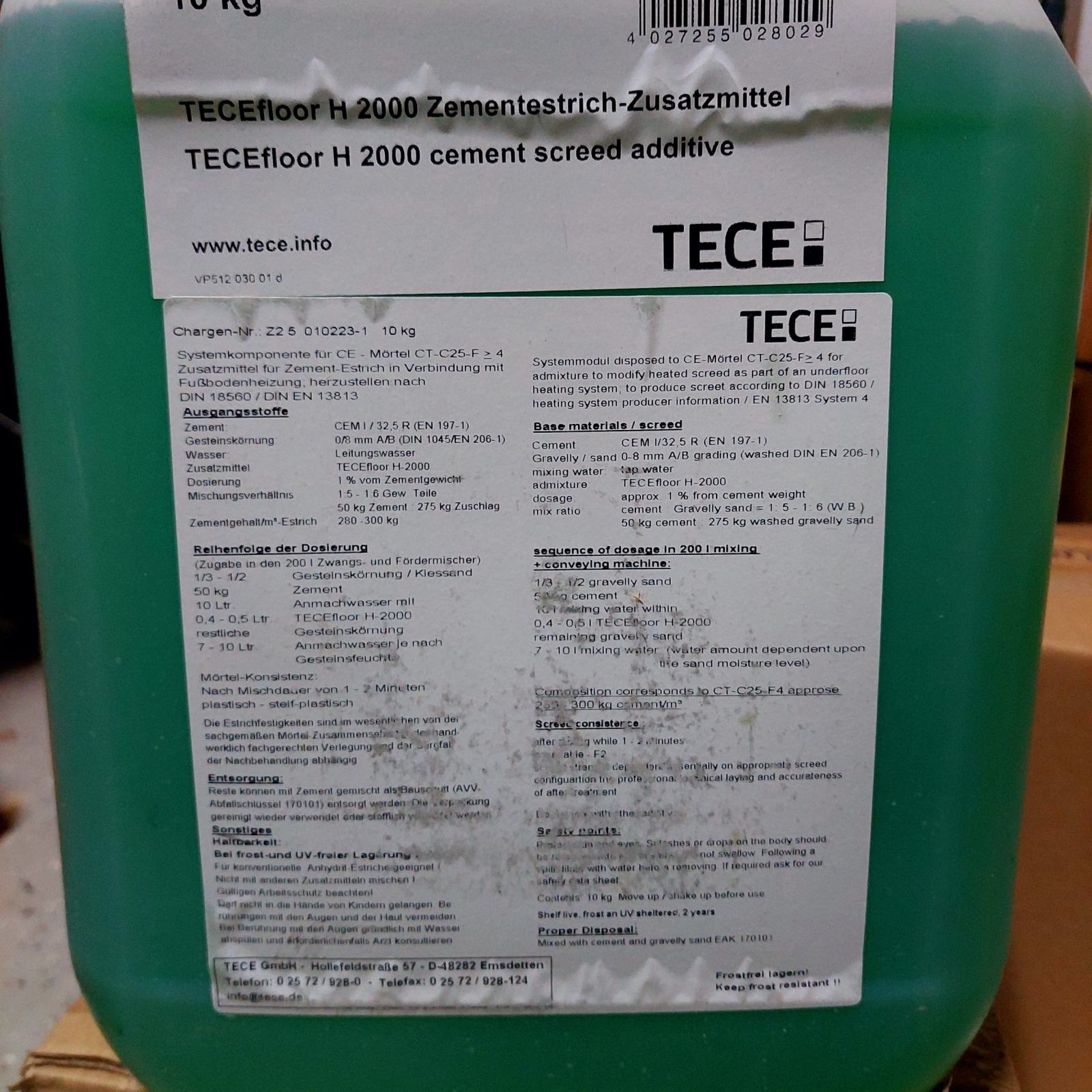TECE Aditiv za cementni estrih