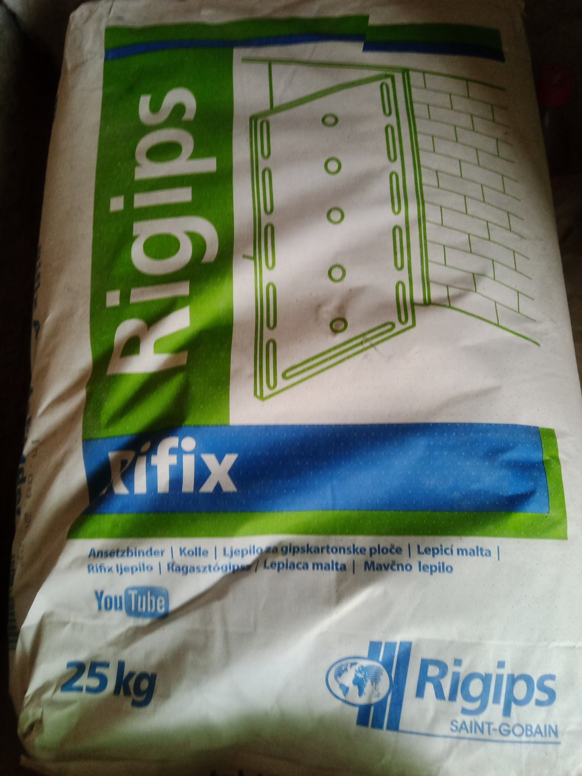 Ljepilo za gips ploče RIFIX, 25 kg, RIGIPS, KNAUF