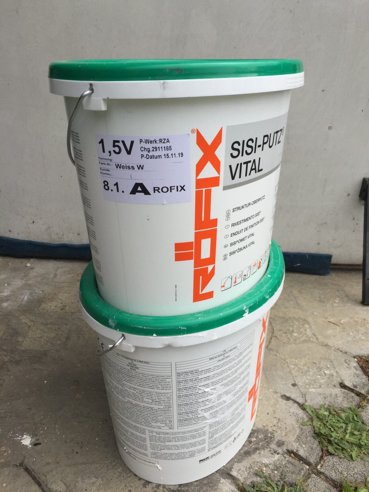 Prodajem fasadnu žbuku RÖFIX SiSi-Putz (silikonsko-silikatna žbuka)