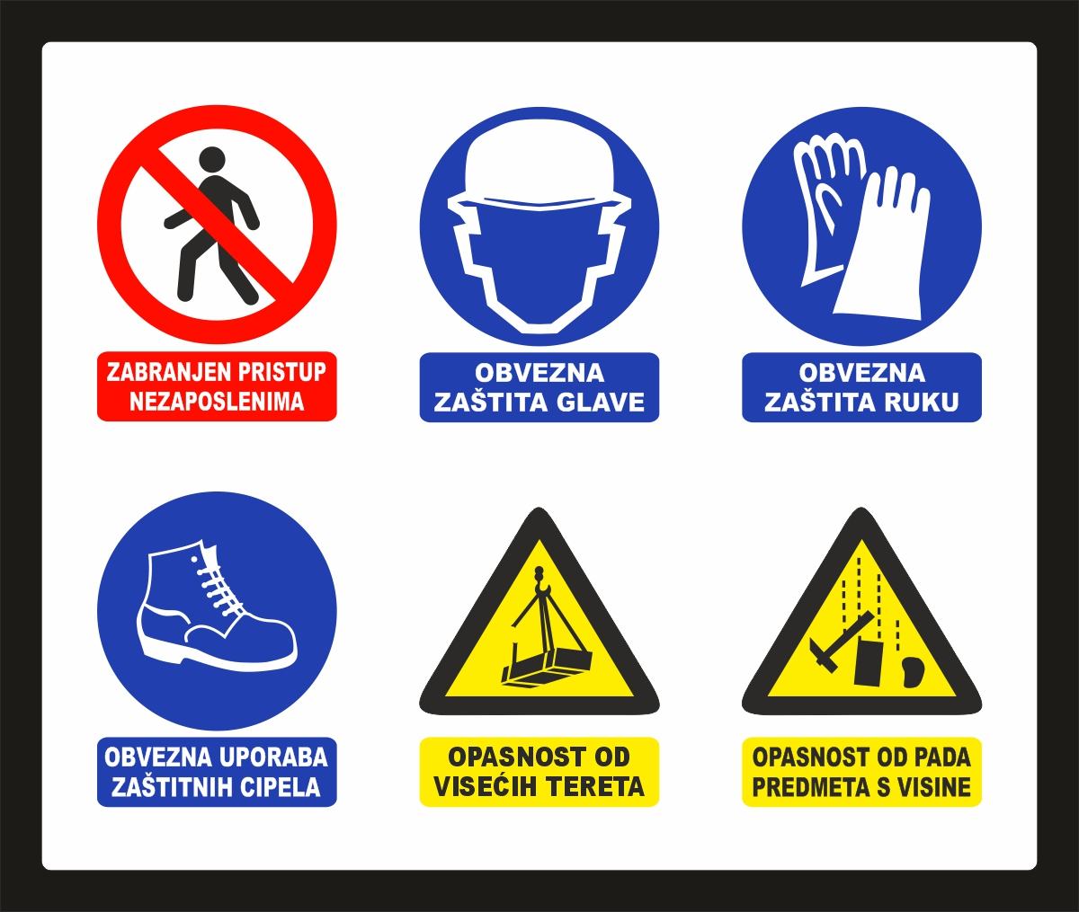 GRAĐEVINSKA TABLA / GRADILIŠNA PLOČA / OZNAKA GRADILIŠTA - 60x50cm