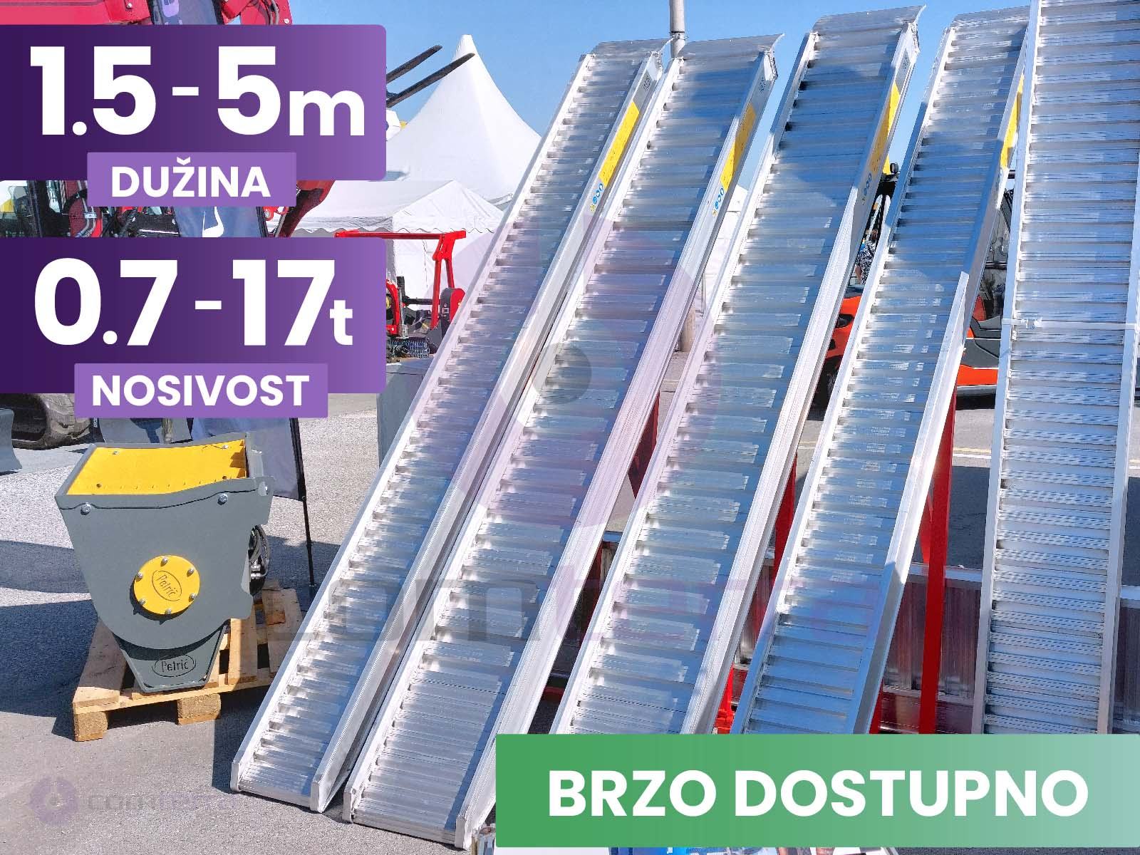 Utovarne/navozne rampe za bagere i strojeve BRZO DOSTUPNO