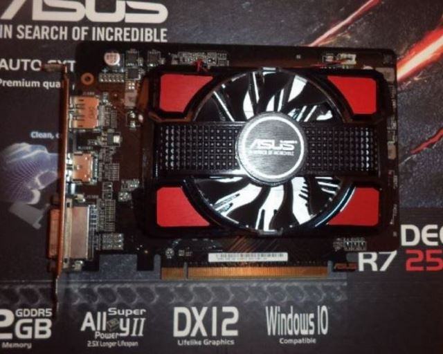 ASUS AMD Radeon R7 250 2GB GDDR5 128-bit DX12 PCI-E grafička