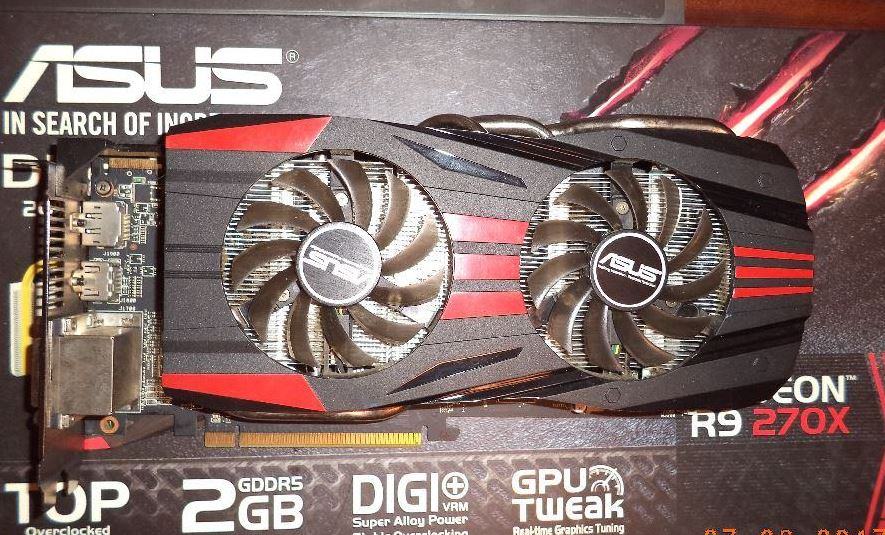 Asus AMD Radeon R9 270X DirectCU II Top OC 2GB GDDR5 256bit DX12 graf