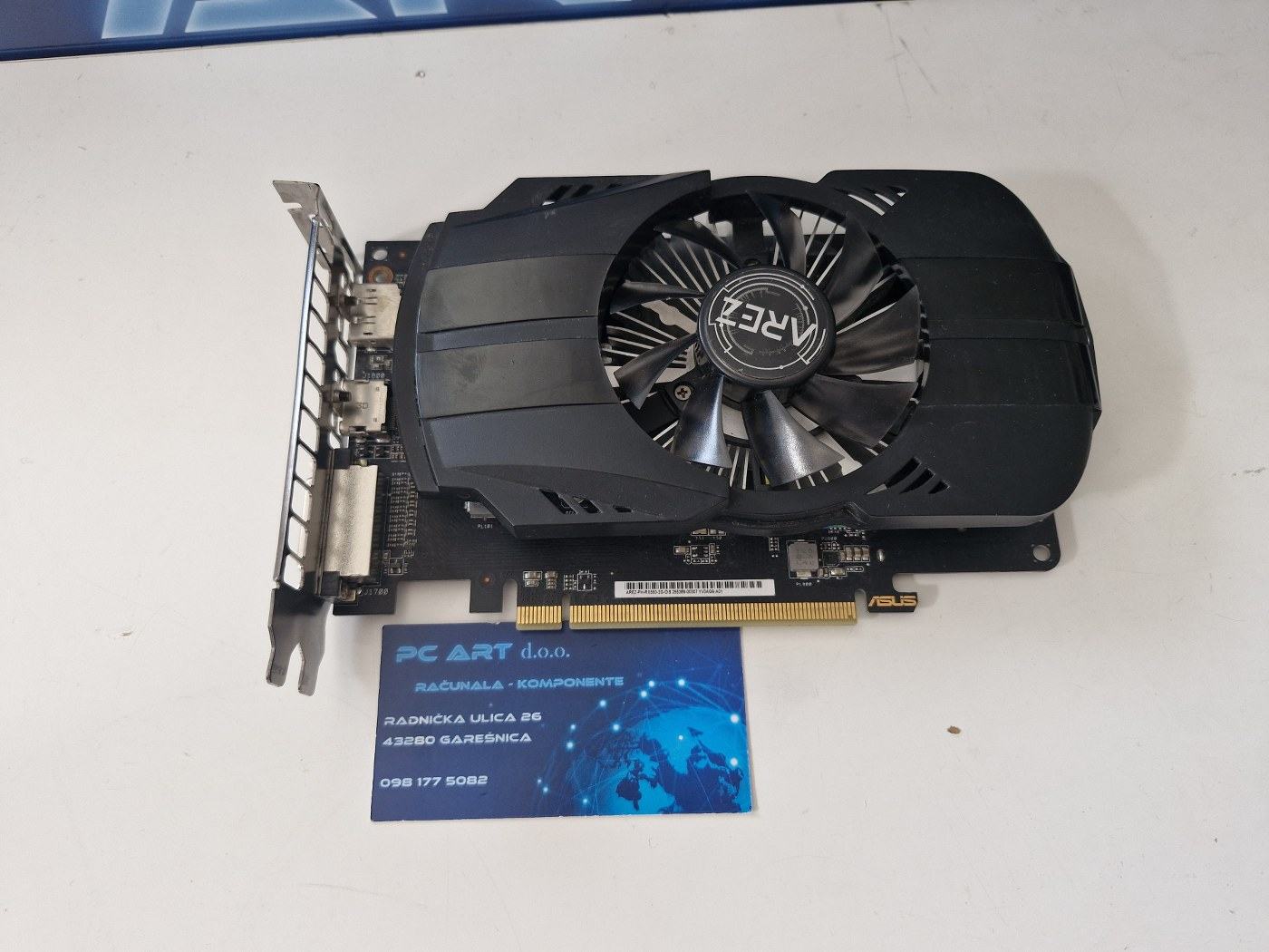 ASUS AREZ RX 550 2GB, HDMI, DVI, DP, Windows 11 - Račun/R1/Jamstvo