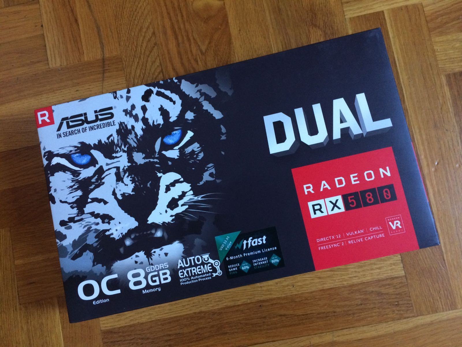 Asus AMD Radeon dual RX 580 8gb GDDR5