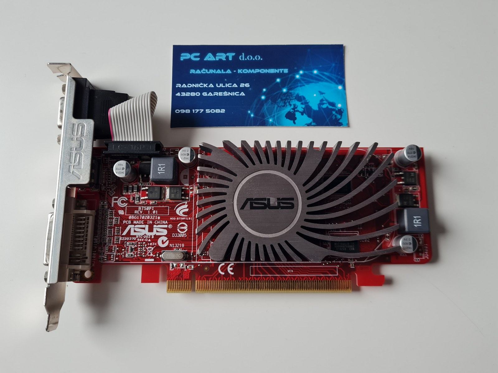 ASUS Radeon HD 5450, 512MB, PCI-E, VGA / HDMI - Račun / R1 / Jamstvo