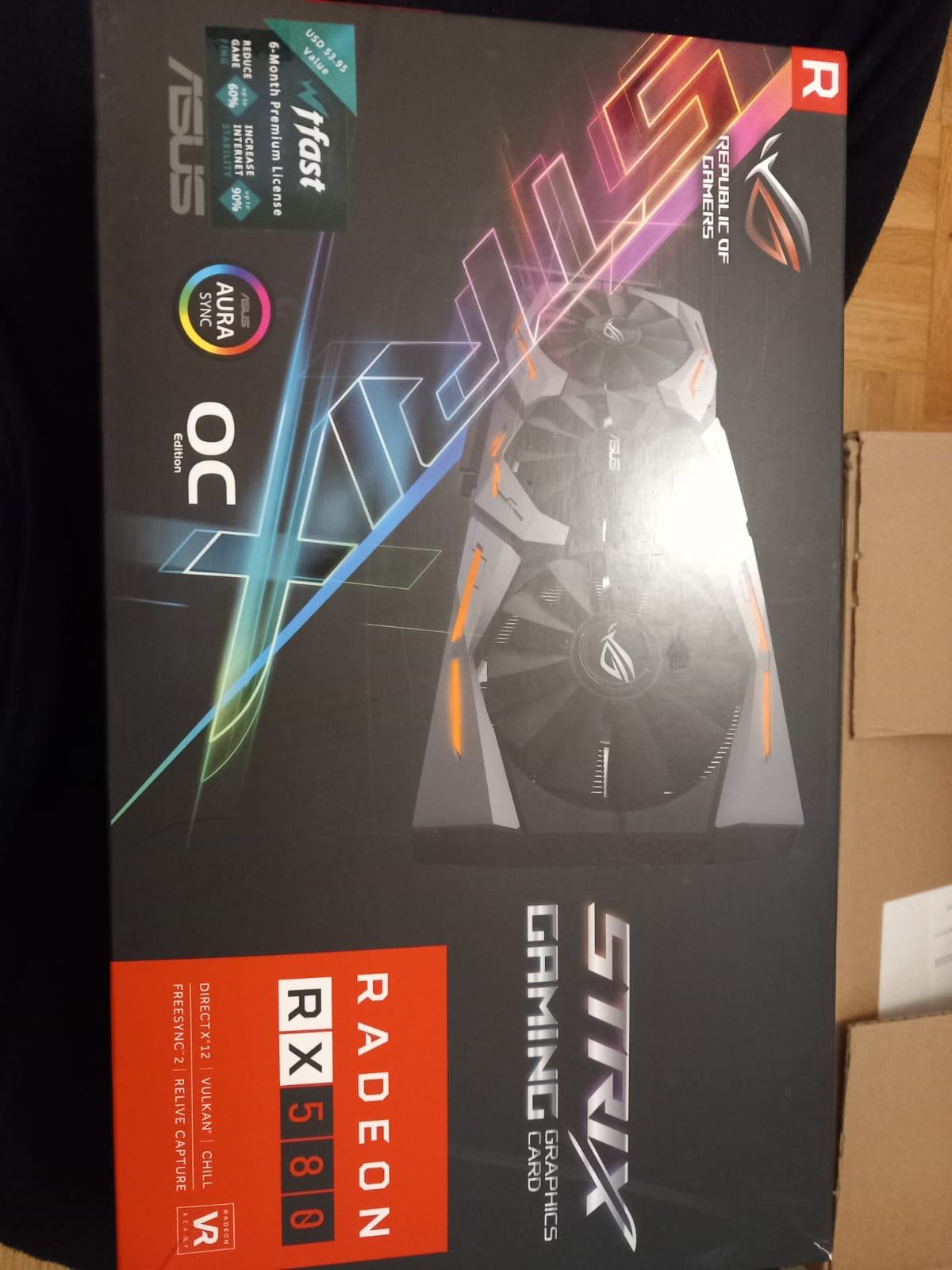 ASUS Radeon RX 580 STRIX OC, 8GB GDDR5