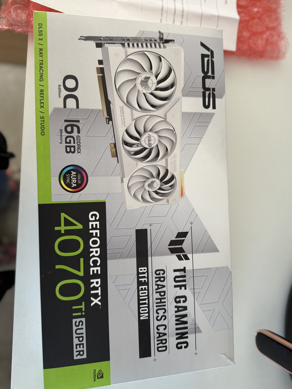 ASUS TUF-RTX4070TIS-016G-BTF-WHITE TUF Gaming GeForce RTX 4070 Ti SUPE