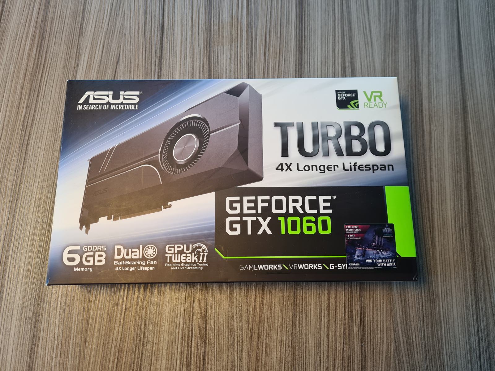 ASUS TURBO GTX 1060 6GB
