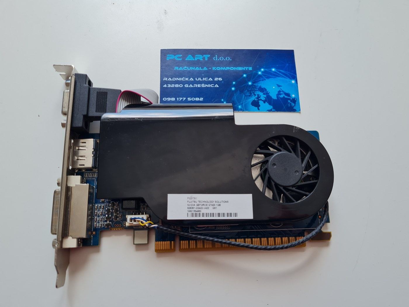 Fujitsu nVidia GF GT 420, 1GB, PCI-E, DVI, VGA, DP - Račun / R1 / Jams