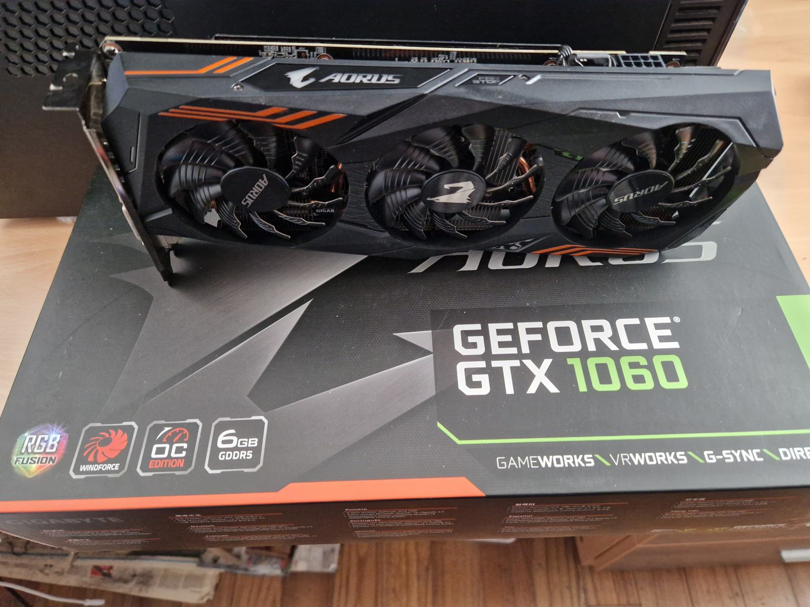 Gigabyte Aorus GTX1060 OC, 6GB GDDR5