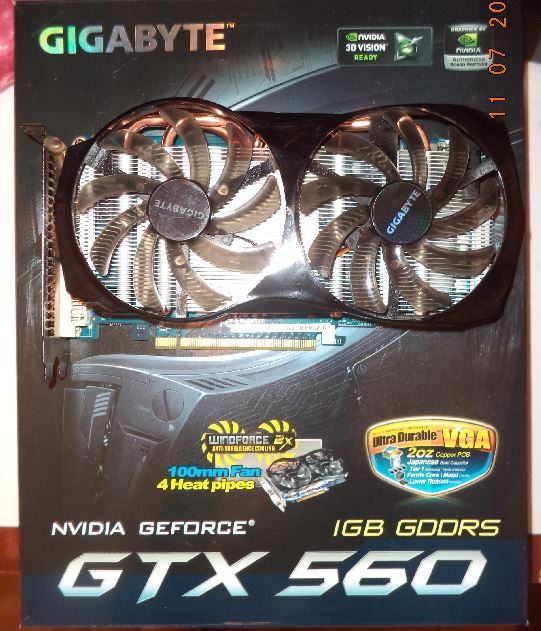 Gigabyte GeForce GTX 560 WindForce 2X 1GB GDDR5 256-bit DX12 PCI-E